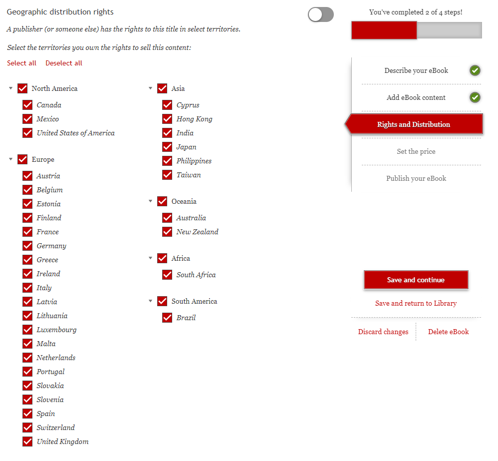 Setting up a New eBook – Kobo Writing Life Help Centre
