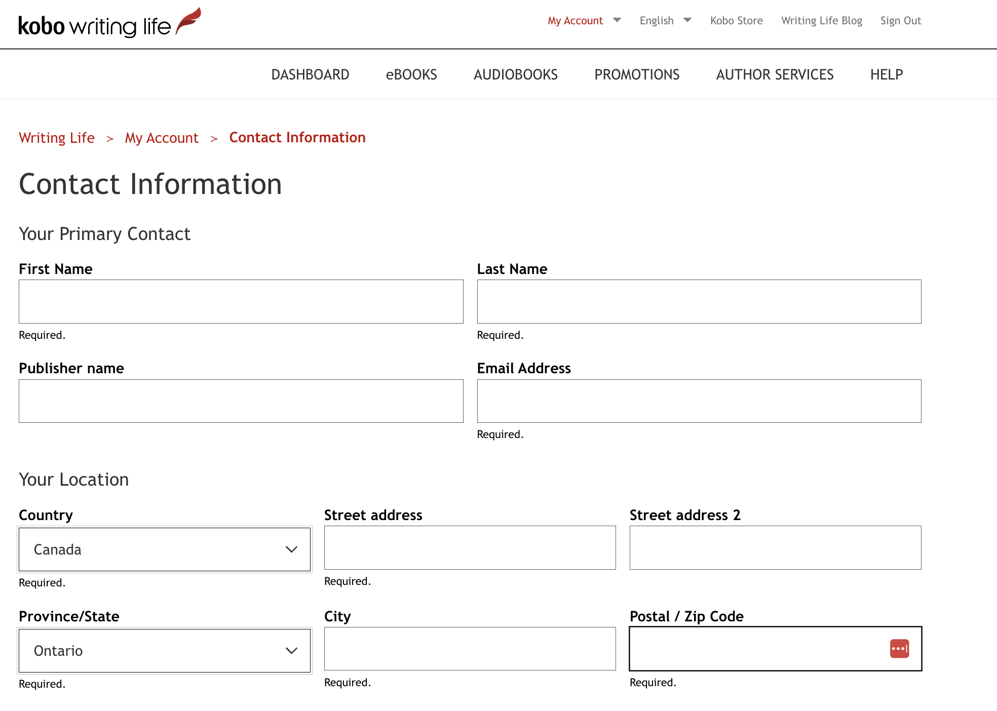 How do I create an account on Kobo Writing Life? – Kobo Writing Life ...